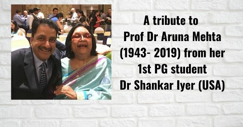 A tribute to Prof Dr Aruna Mehta (1943 - 2019) on her birthday 10 March ...