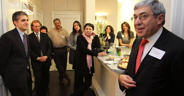 Colleagues and business leaders congratulate Dr. Ruben Cohen on his new ...