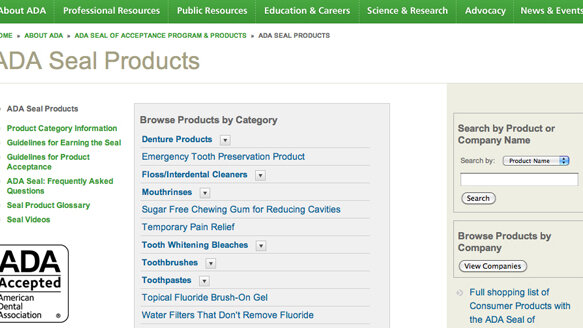 DT News - US - ADA adds Seal of Acceptance area to its website