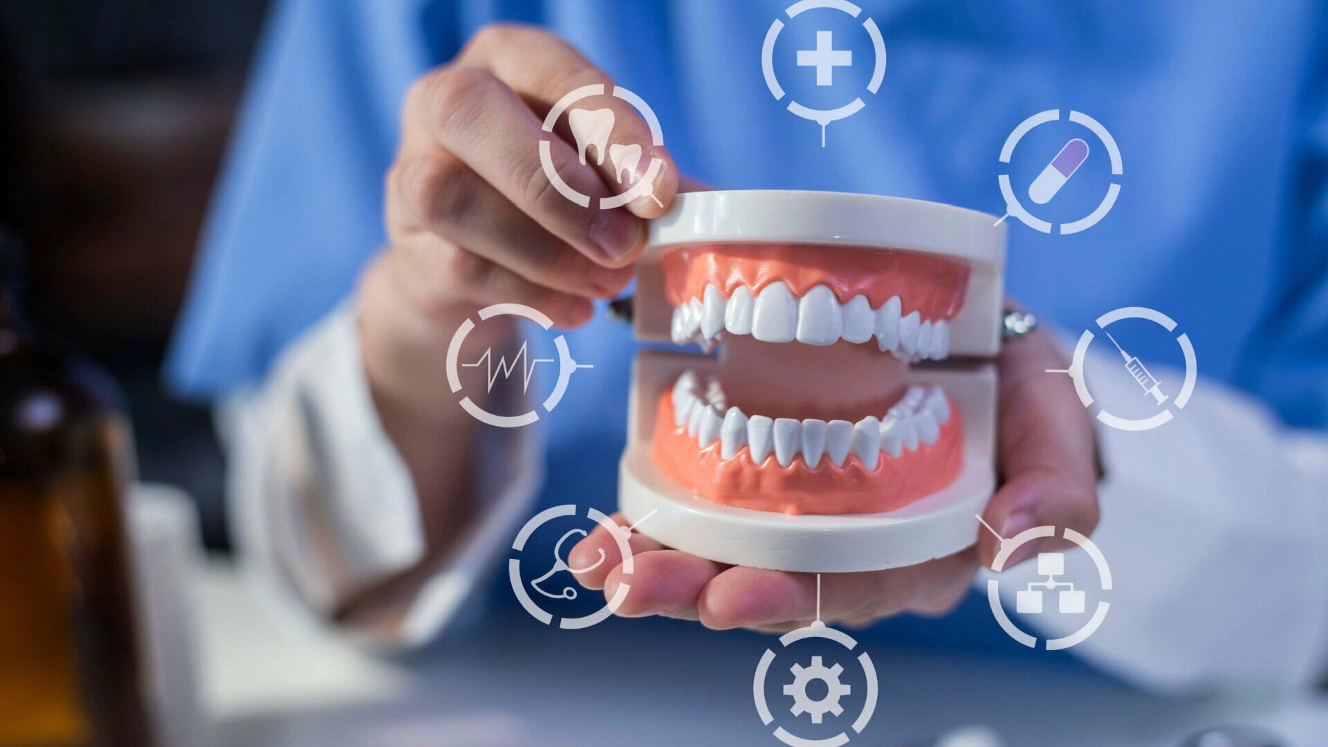 A Class II open bite case