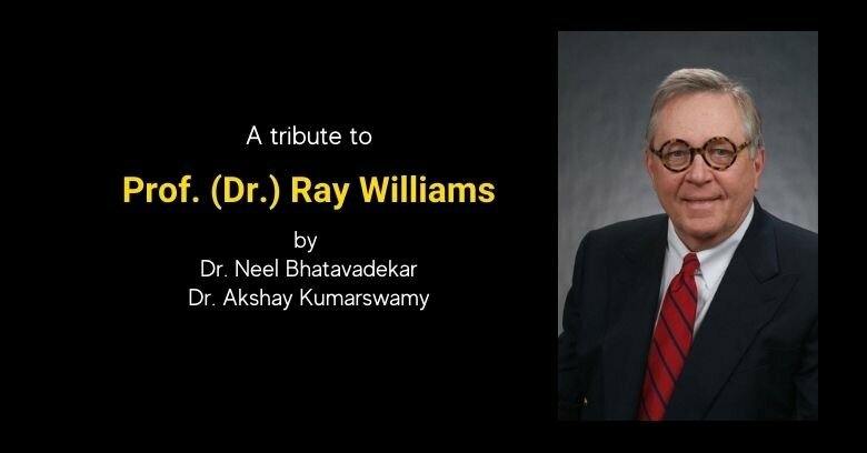 Dr. Ray Williams - "great friend, philosopher, guide": Tribute from his ...